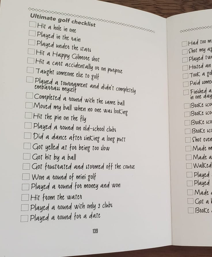 Ultimate Golf Tracker Gift Track 51 Rounds Golfing Journal Checklist ...