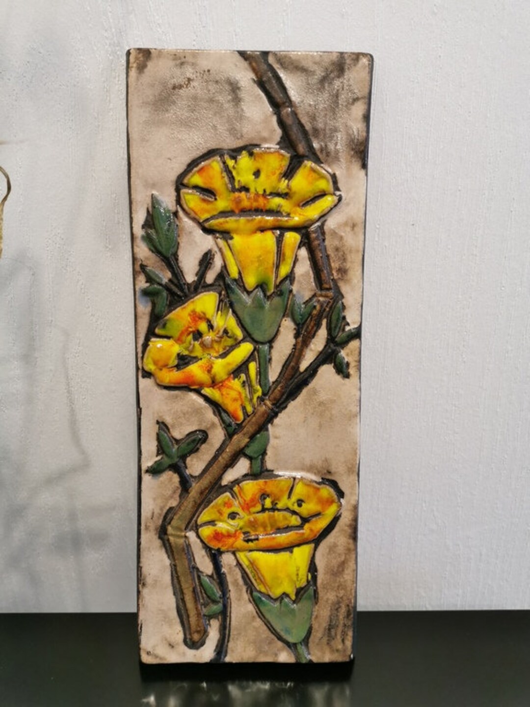 Ruscha Floral Wall Plaque - Etsy