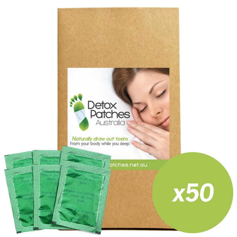 50 Pack Detox Patches Green Tea Detox Pads Detox Foot | Etsy
