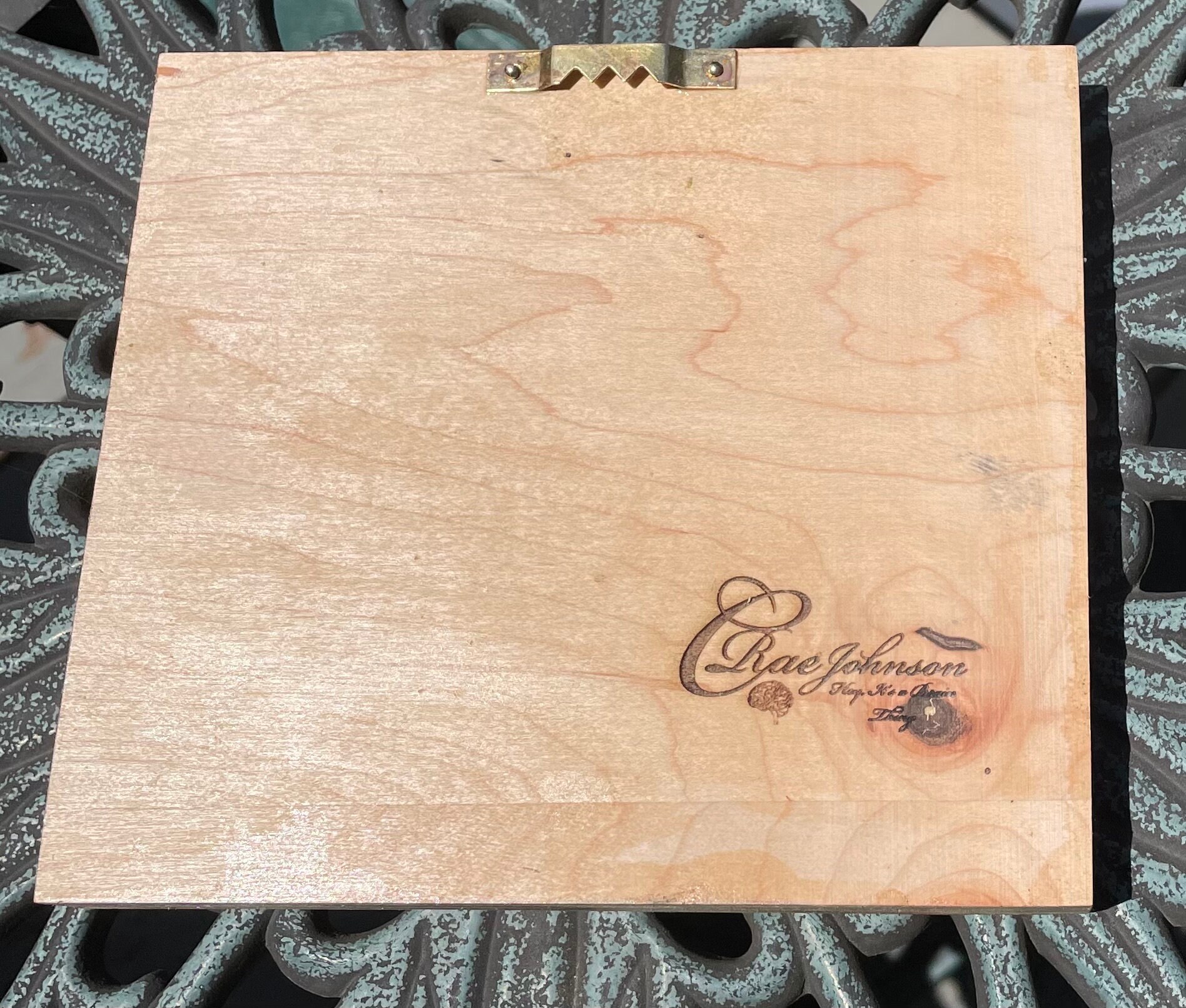 TBI Warrior Rustic Engraved Wood Burned Edges, Wooden Teal Colored ...