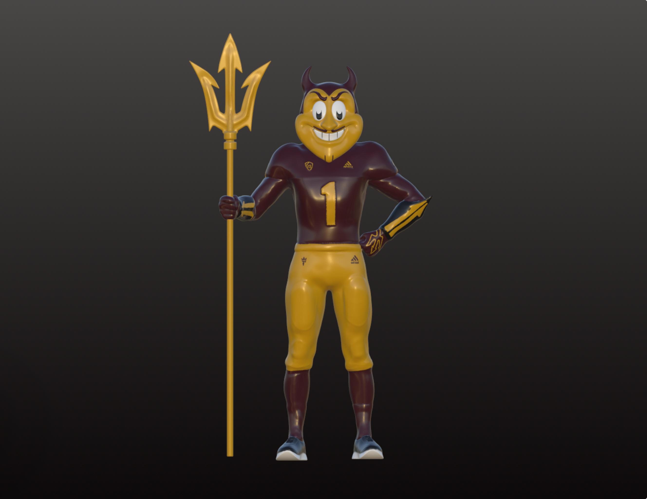 ASU Sparky Statue (3D Print File) - Etsy