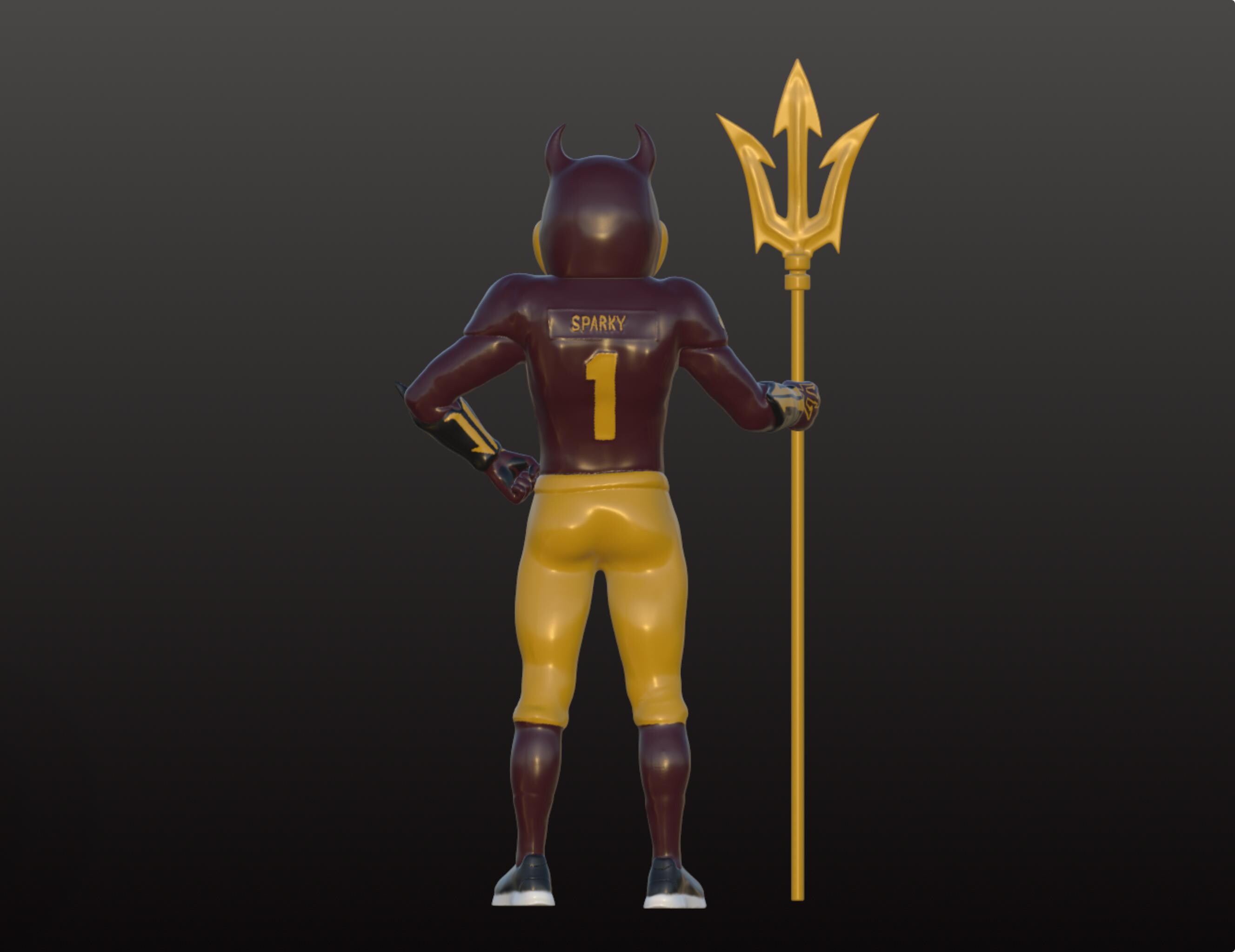 ASU Sparky Statue (3D Print File) - Etsy
