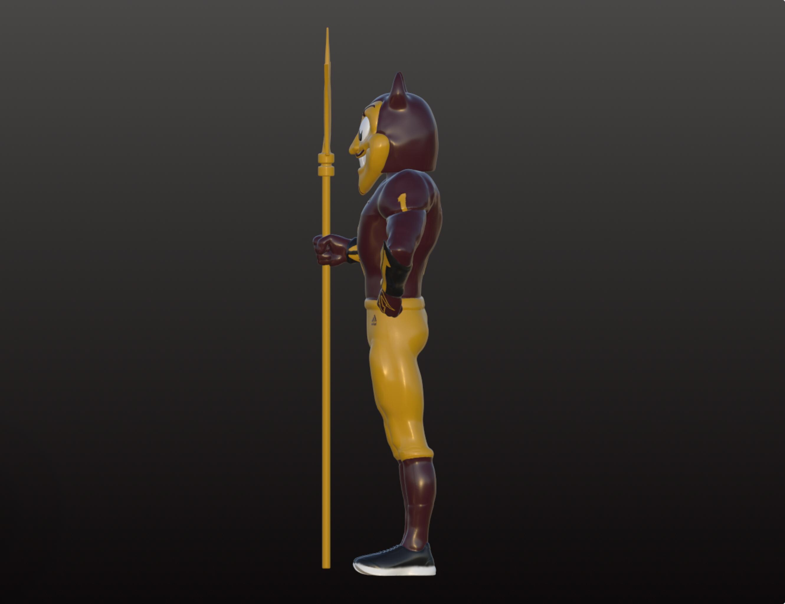 ASU Sparky Statue (3D Print File) - Etsy