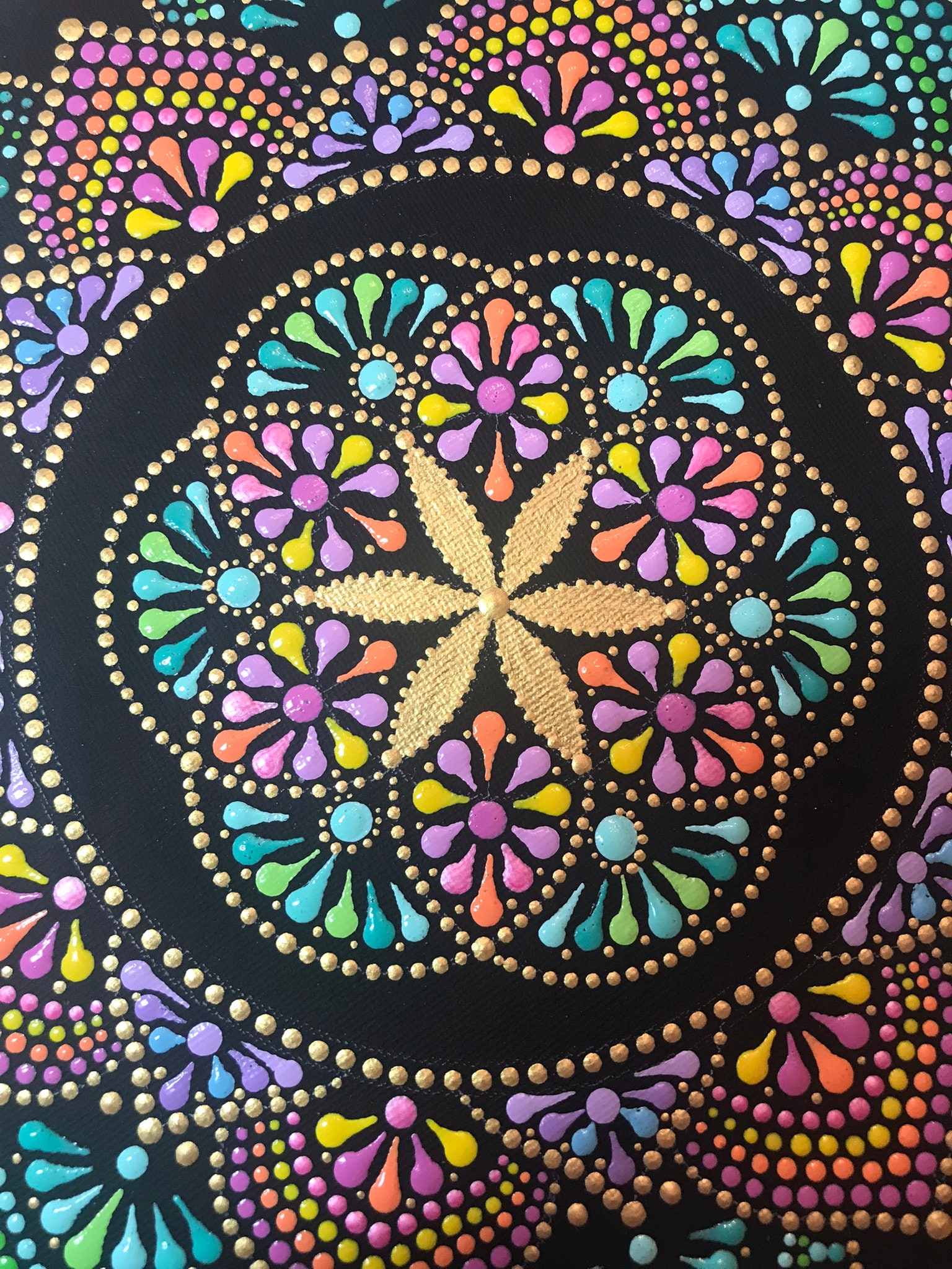 Dot Art Mandala - Etsy