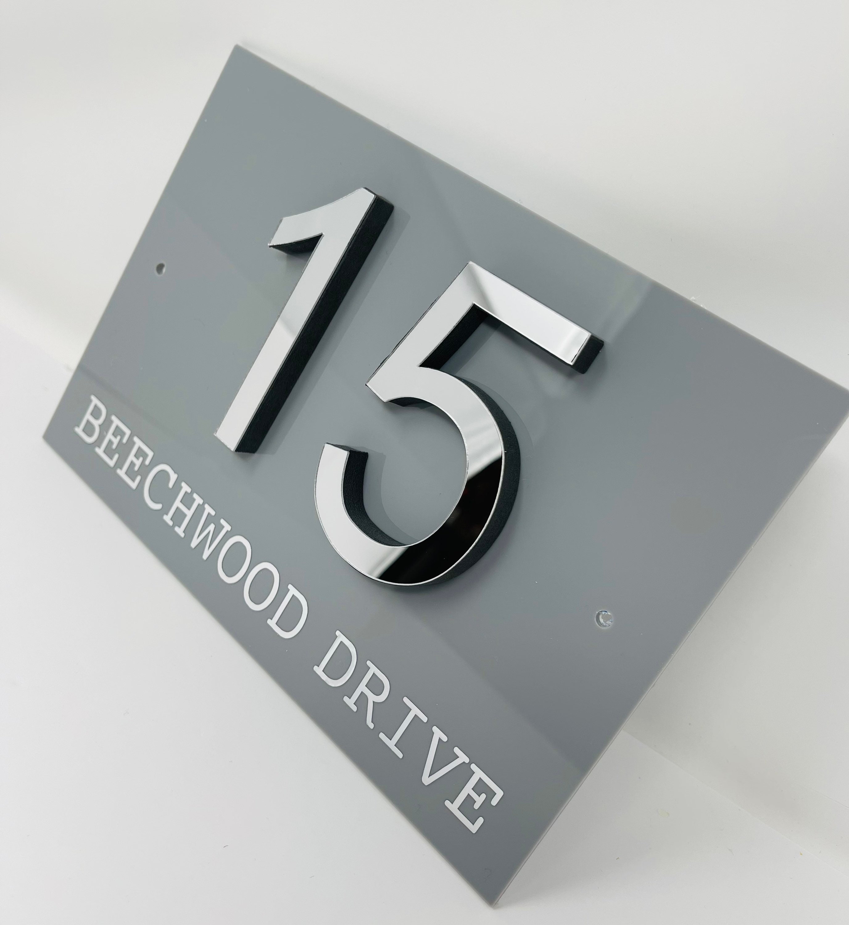 House Door Sign Acrylic House Number Door Sign Personalised | Etsy UK