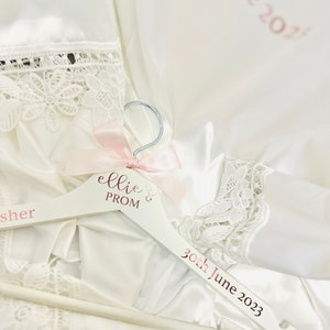 Personalised Prom Gift Set, Rose Gold Bridesmaid Gift, Gift Bag Hanger ...