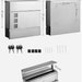 Contemporary Postbox, Personalised Post Box, Lockable Post Box, Grey ...