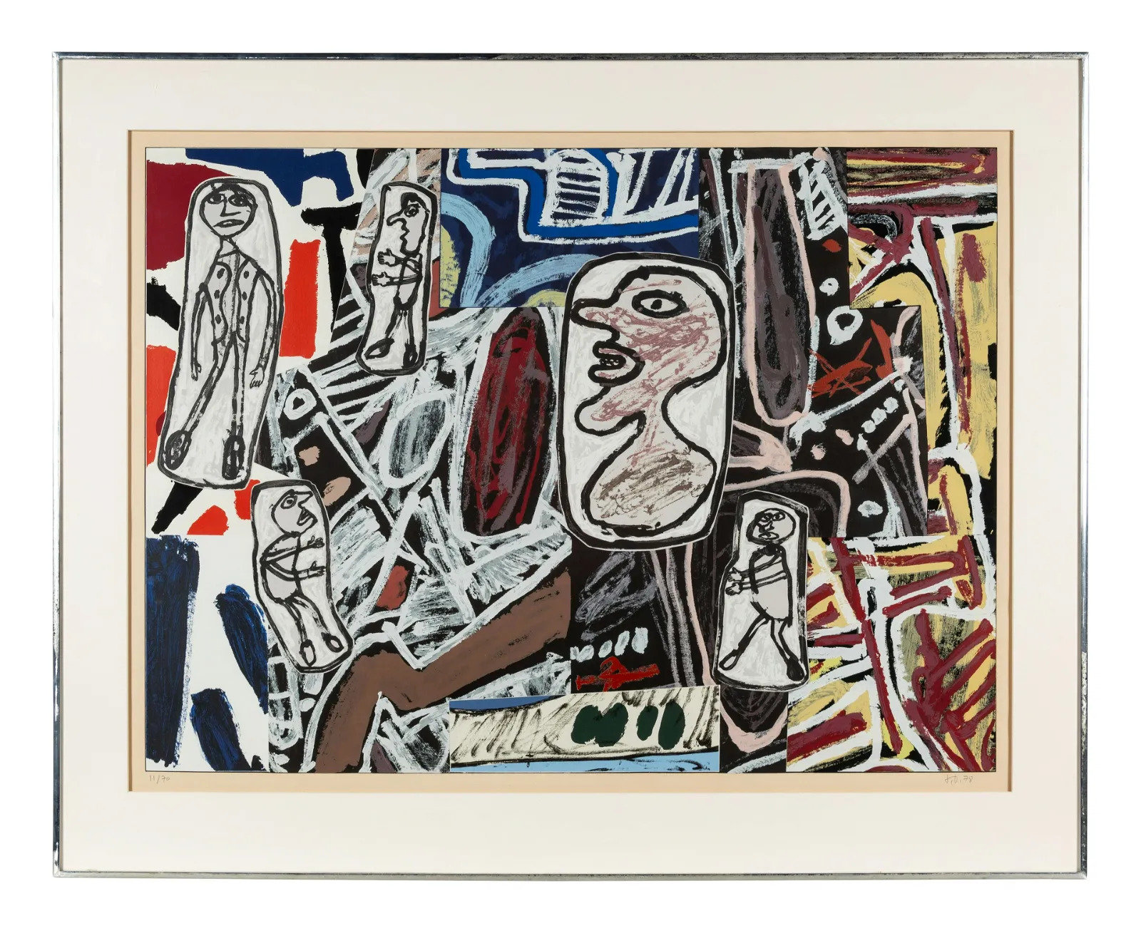Rare Signed Original Large Deluxe Jean Dubuffet (1901-1985) Original ...