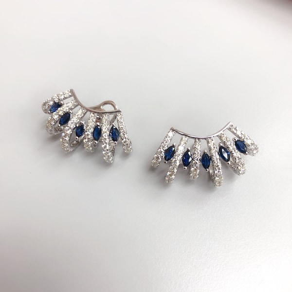 Blue Ear Cuff - Etsy