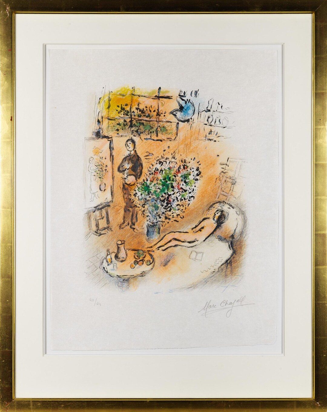 Rare Important Orig Deluxe Marc Chagall Painter Studio Artist Proof ...
