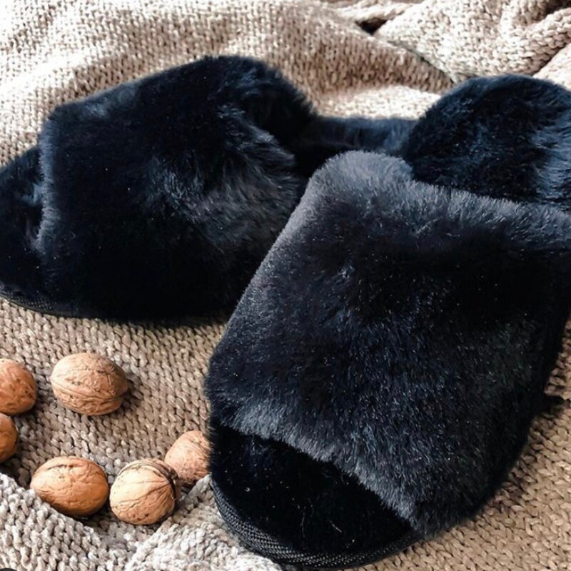 Fluffy Slides - Etsy