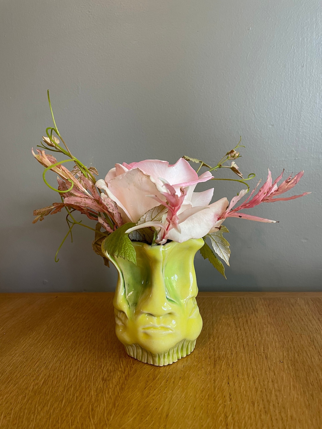 5-faced Vase (mini Chartreuse) - Etsy