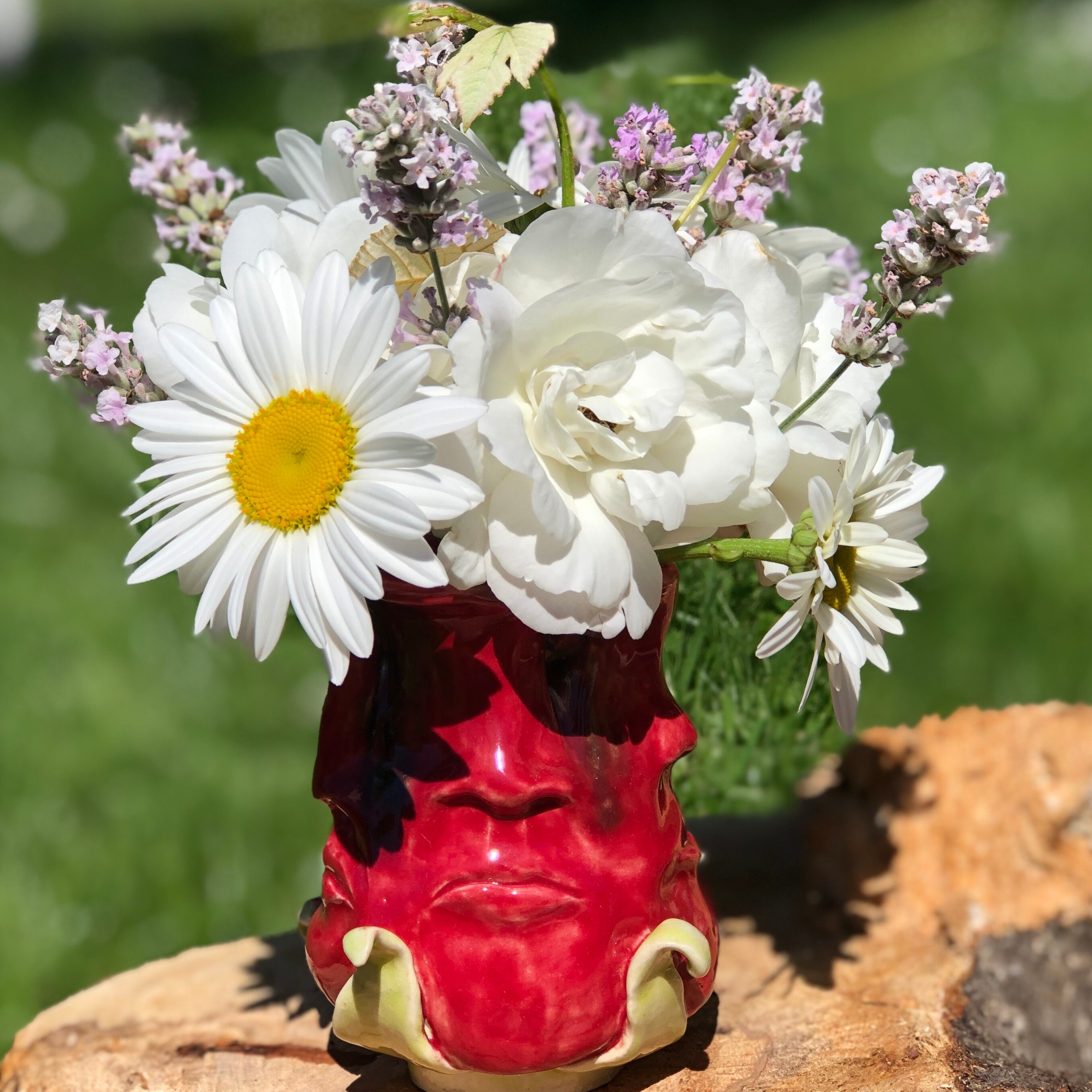 Mini 5 Faced Vase red Rose - Etsy