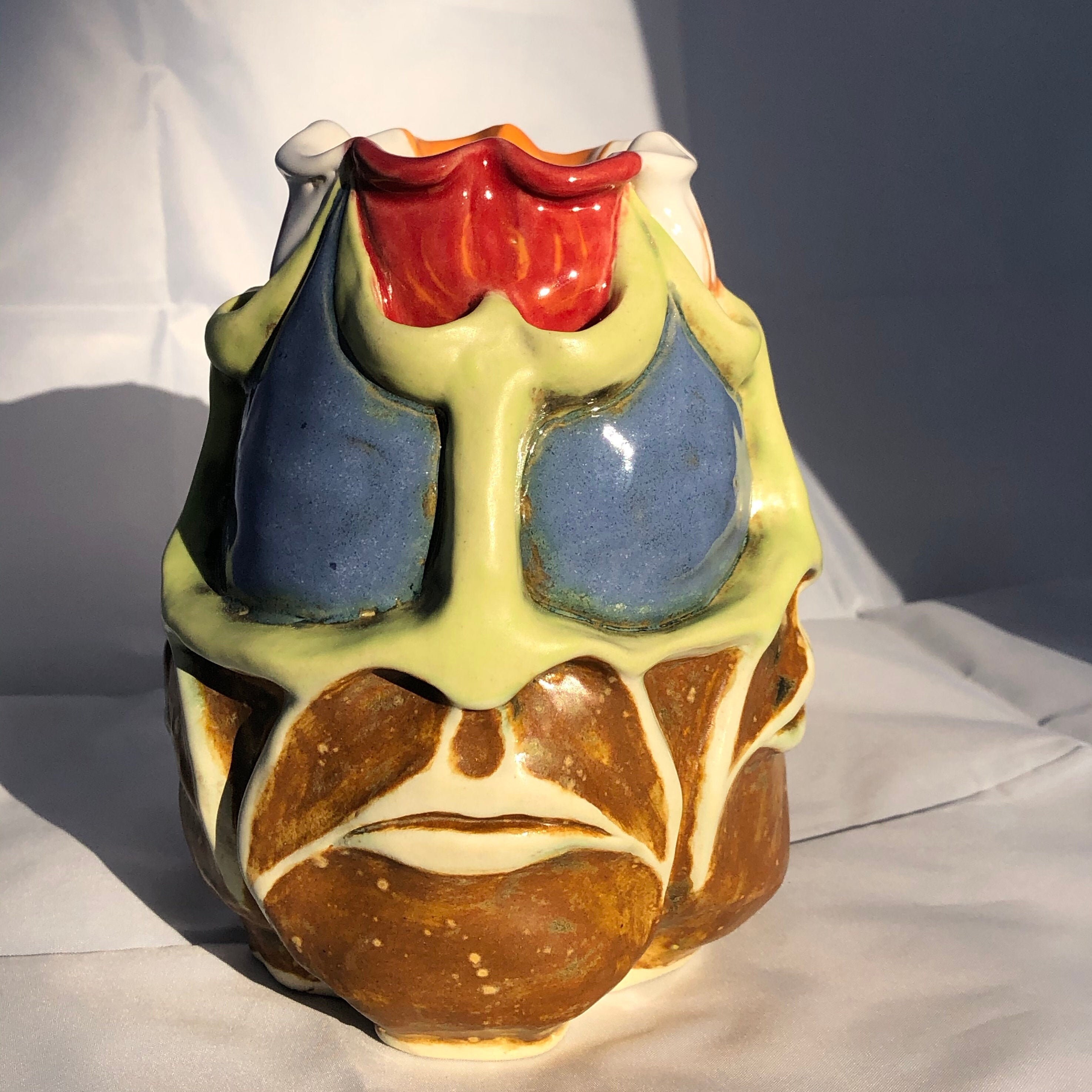 8 Faced Vase Erde und Himmel - Etsy.de