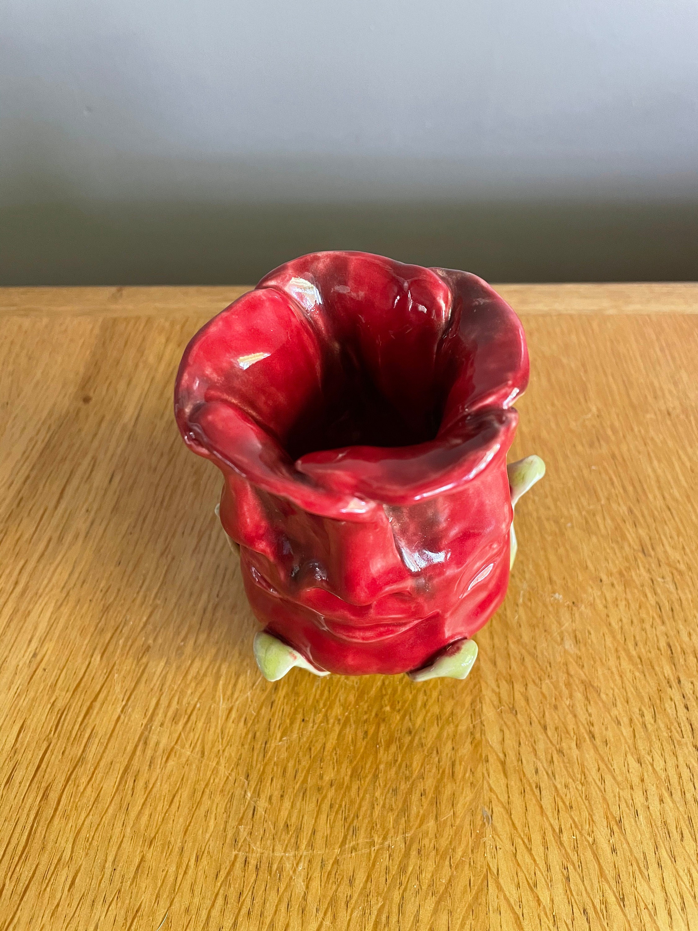 Mini 5-faced Vase red Rose - Etsy