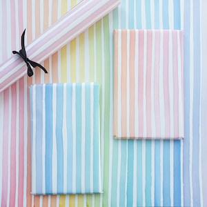 A2 Rainbow Stripe Wrapping Paper / Alcohol Ink Artwork / Stationery ...