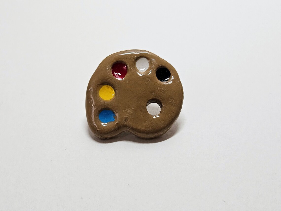 Handmade Paint Palette Pin - Etsy