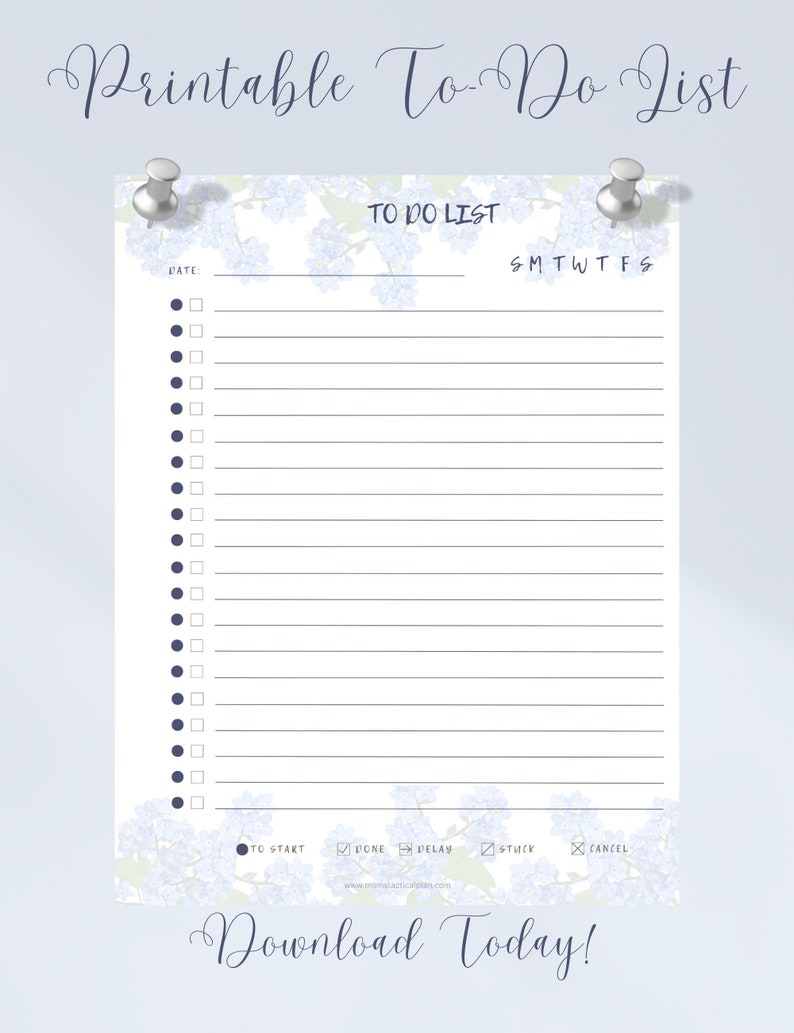 To Do List, to Do List Printable, to Do List Download, Simple to Do ...
