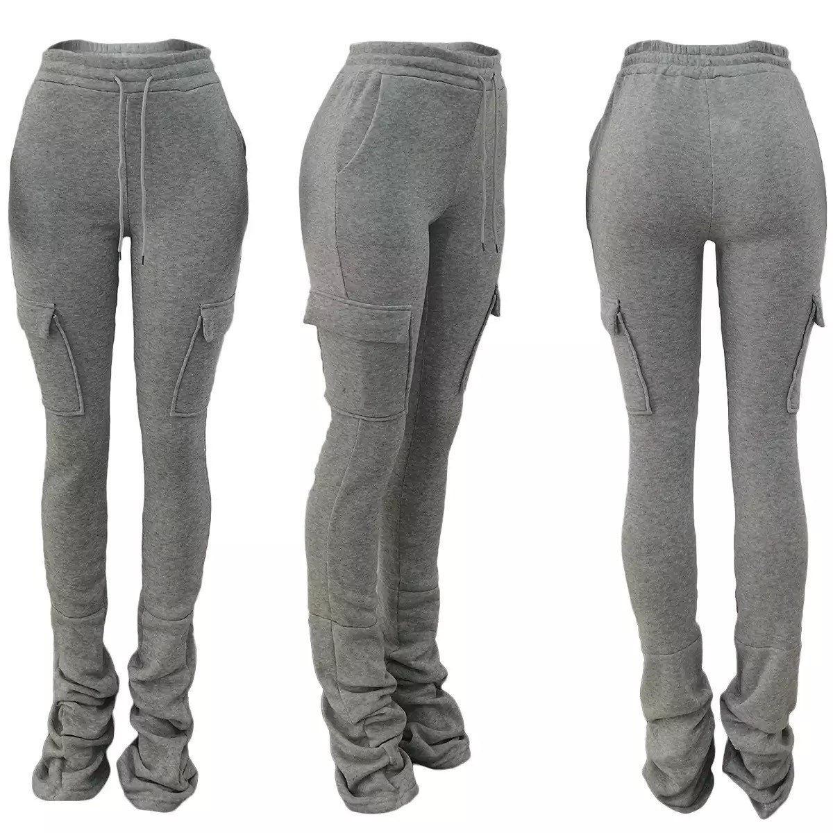 Stacked Sweatpants Stacked Pants Etsy