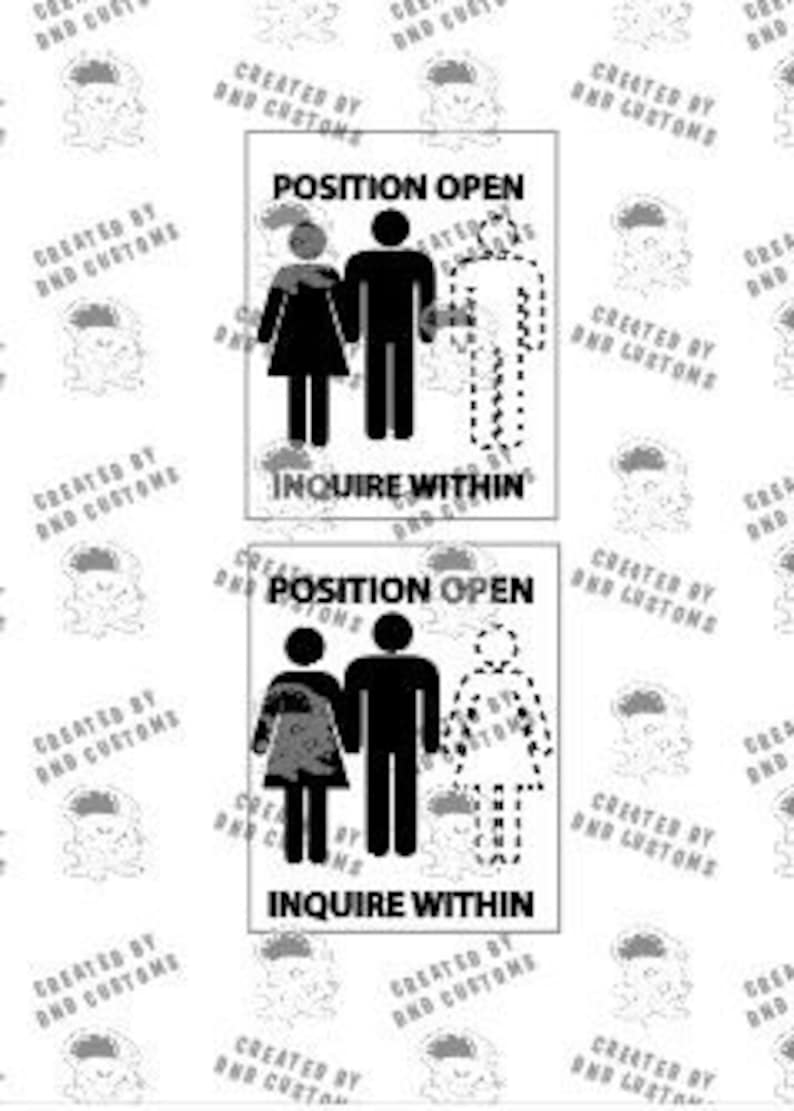 Positions Open - Inquire Within (two Swinger Designs) - SVG (digital ...