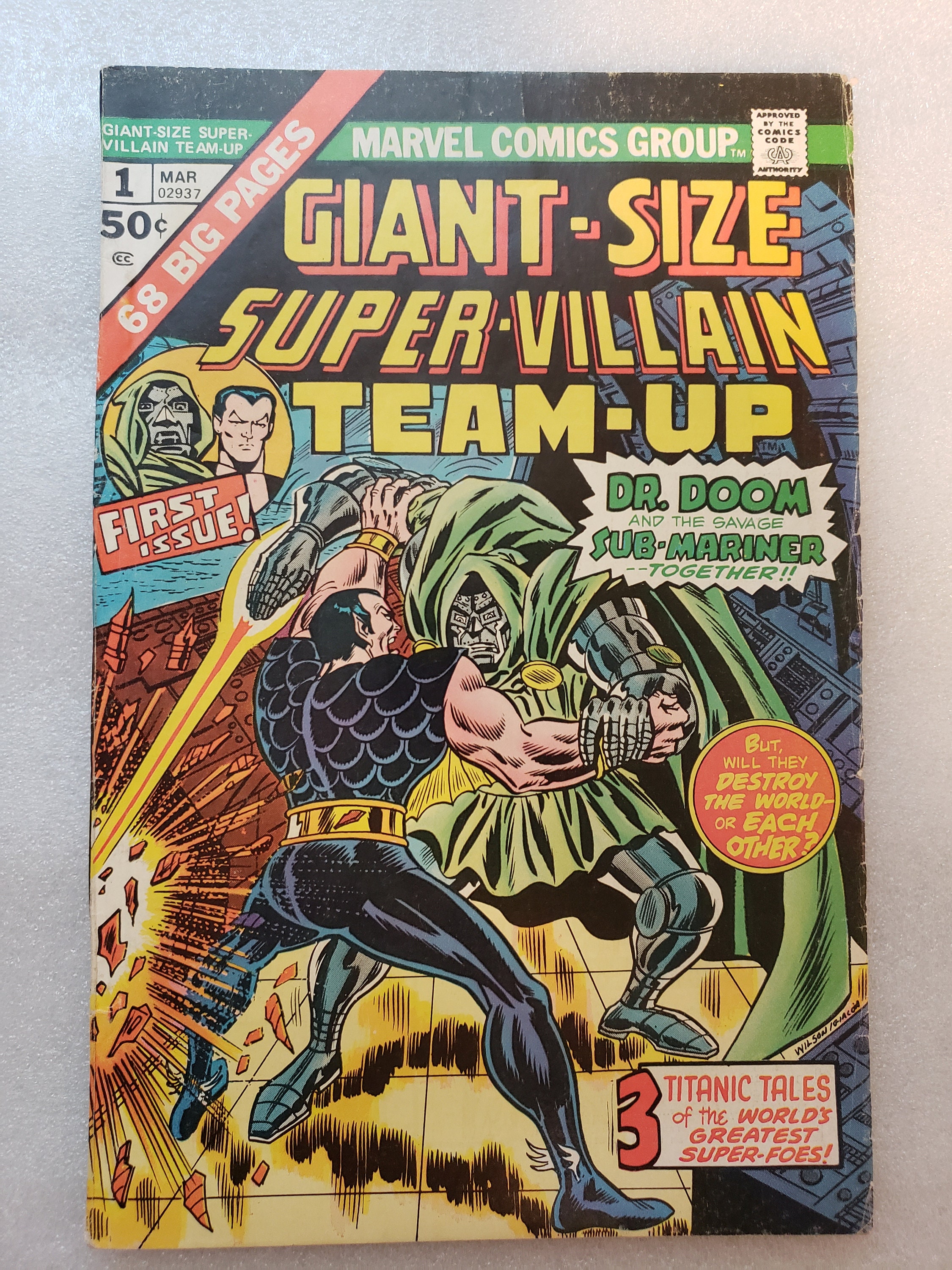 Super Villain Team-up 1 Giant Size Namor Doom - Etsy