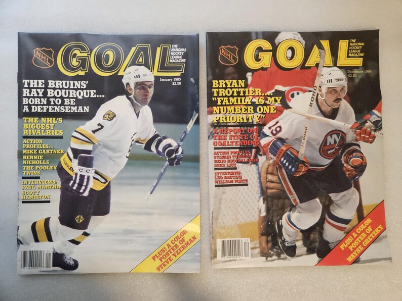NHL Goal Hockey Magazine 1985 Set of Four Gretzky - Etsy