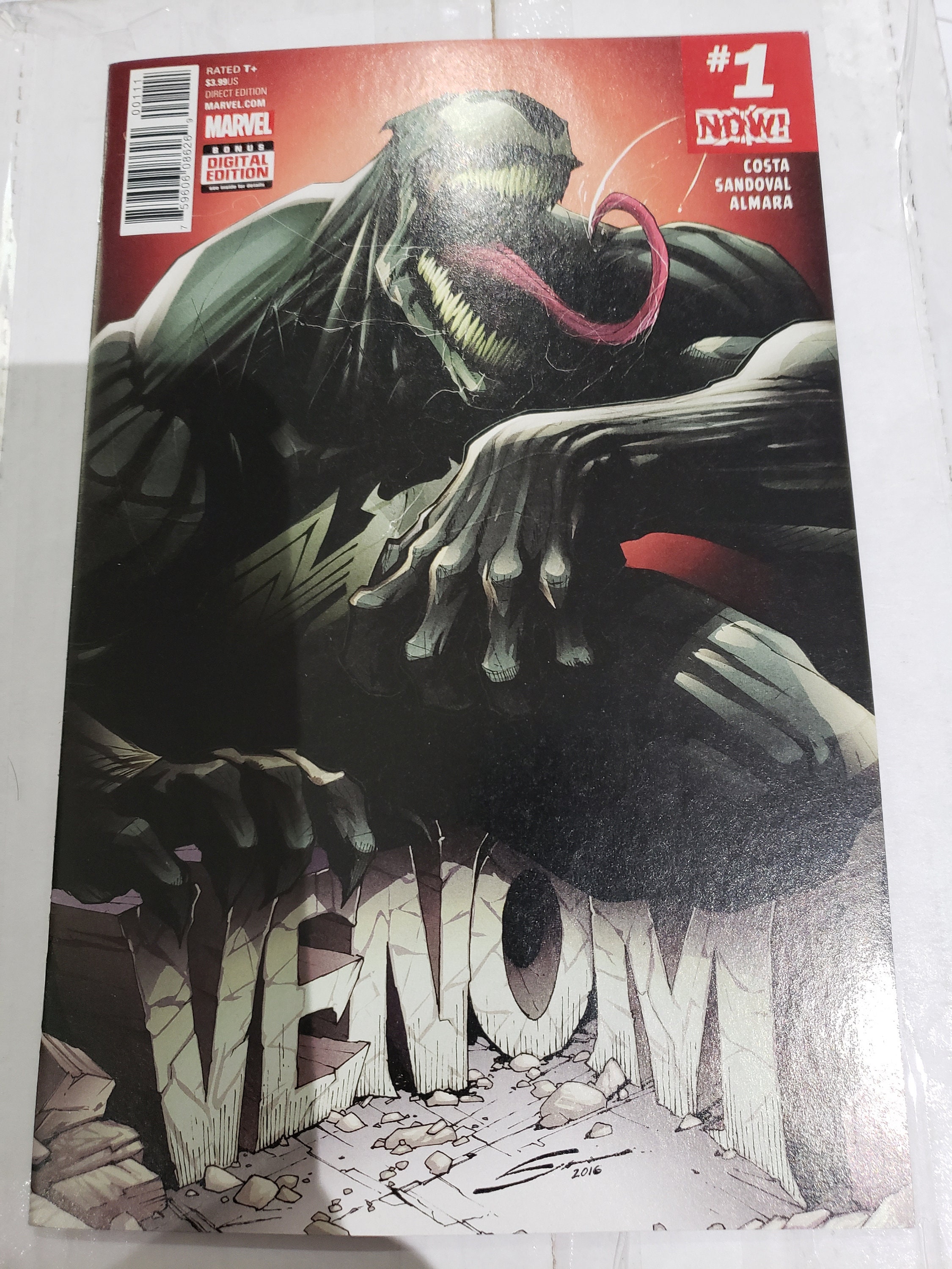 Venom 1 2017 1st Appearance Lee Price Marvel Now NM Lim - Etsy