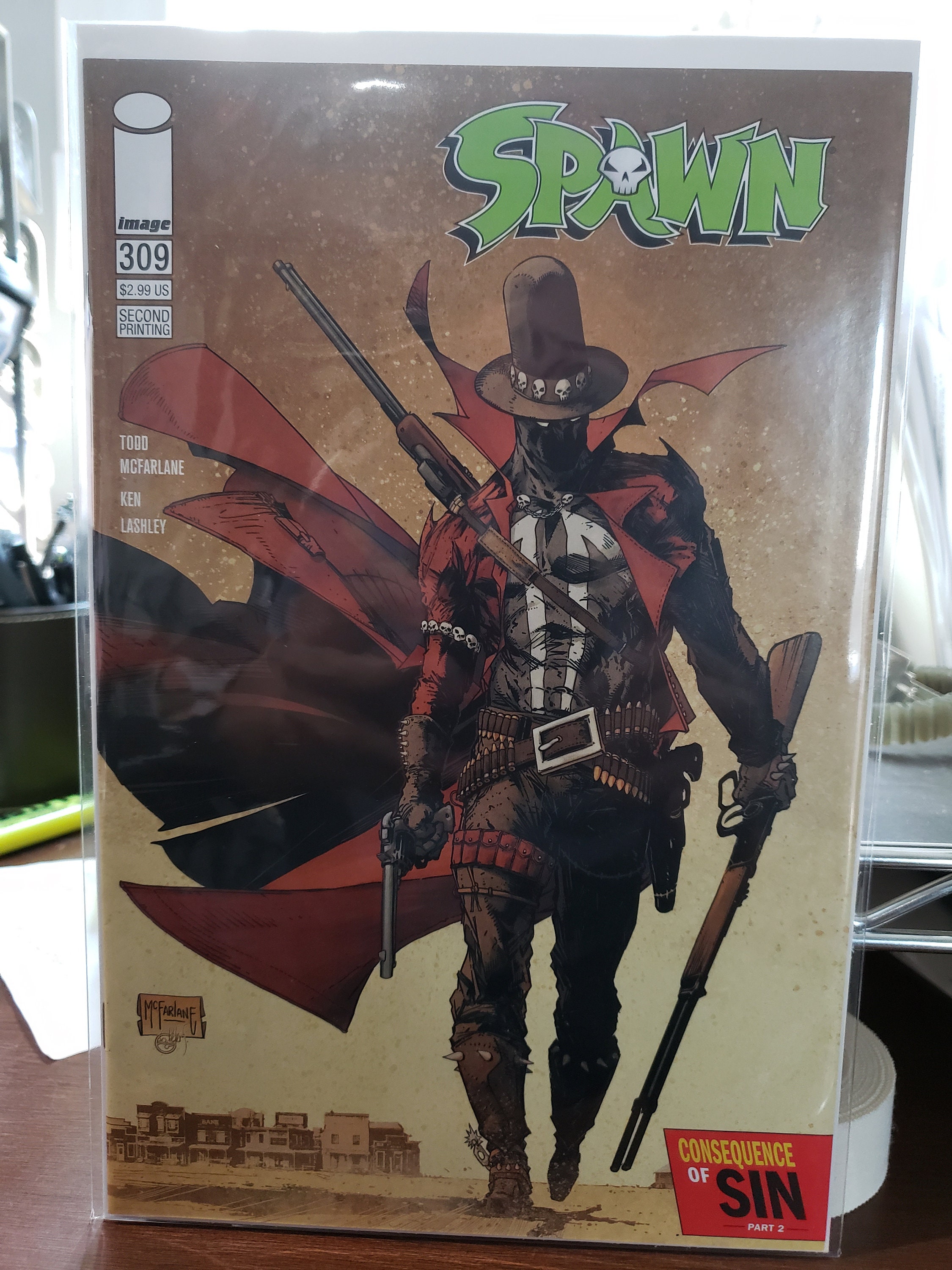 Spawn 309 CGC 9.2 Gunslinger Variant 1st Print - munimoro.gob.pe