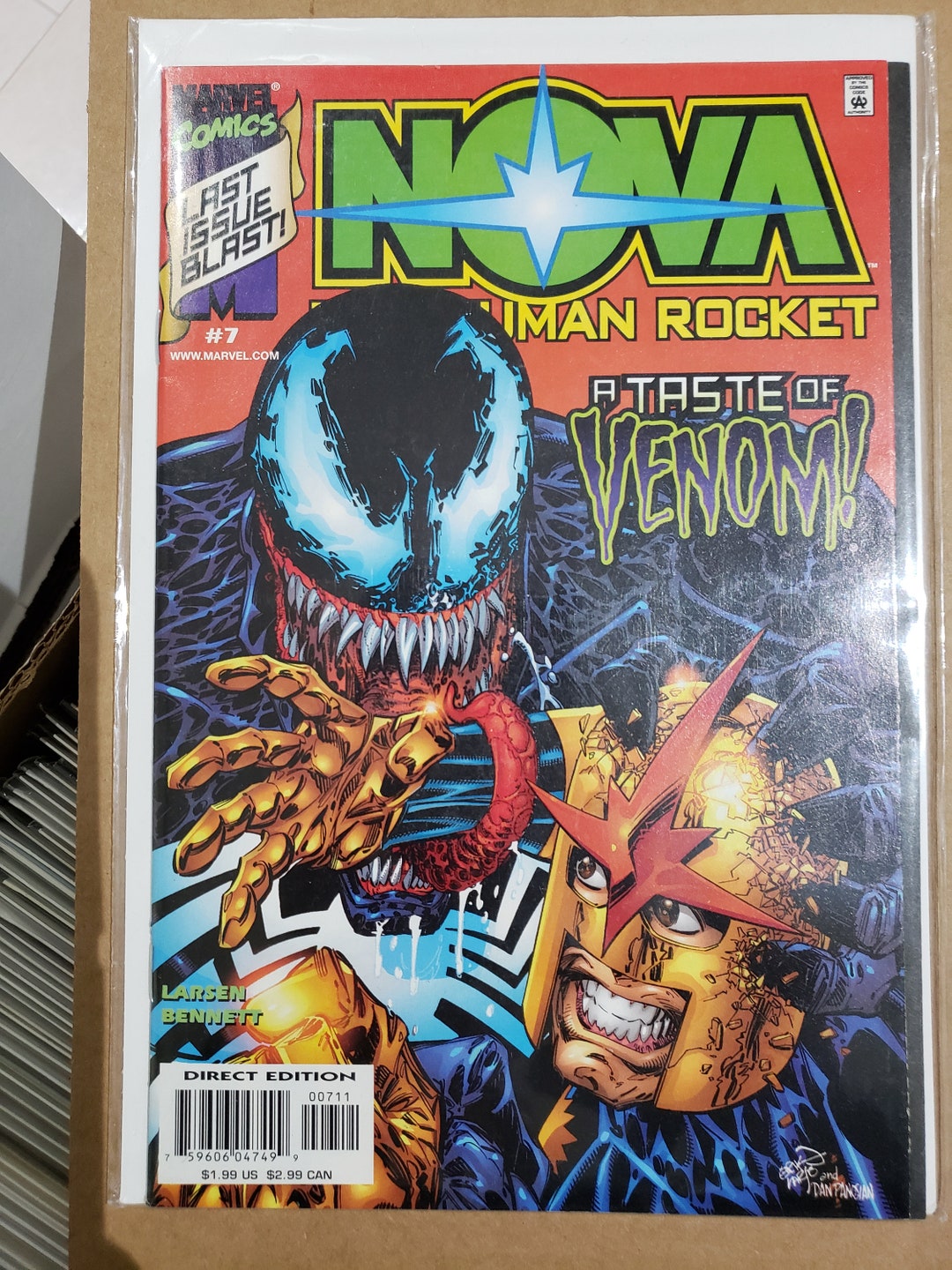 NOVA #7 Last Issue Venom Erik Larsen NM - Etsy
