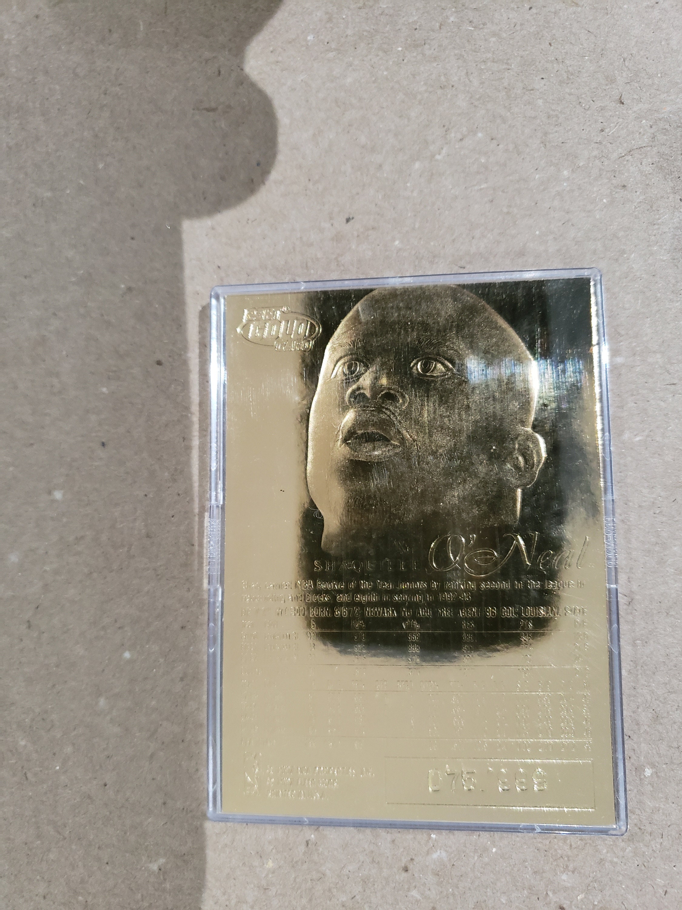 Shaquille O'neal Gold Card Gems in the NBA Basketball - Etsy