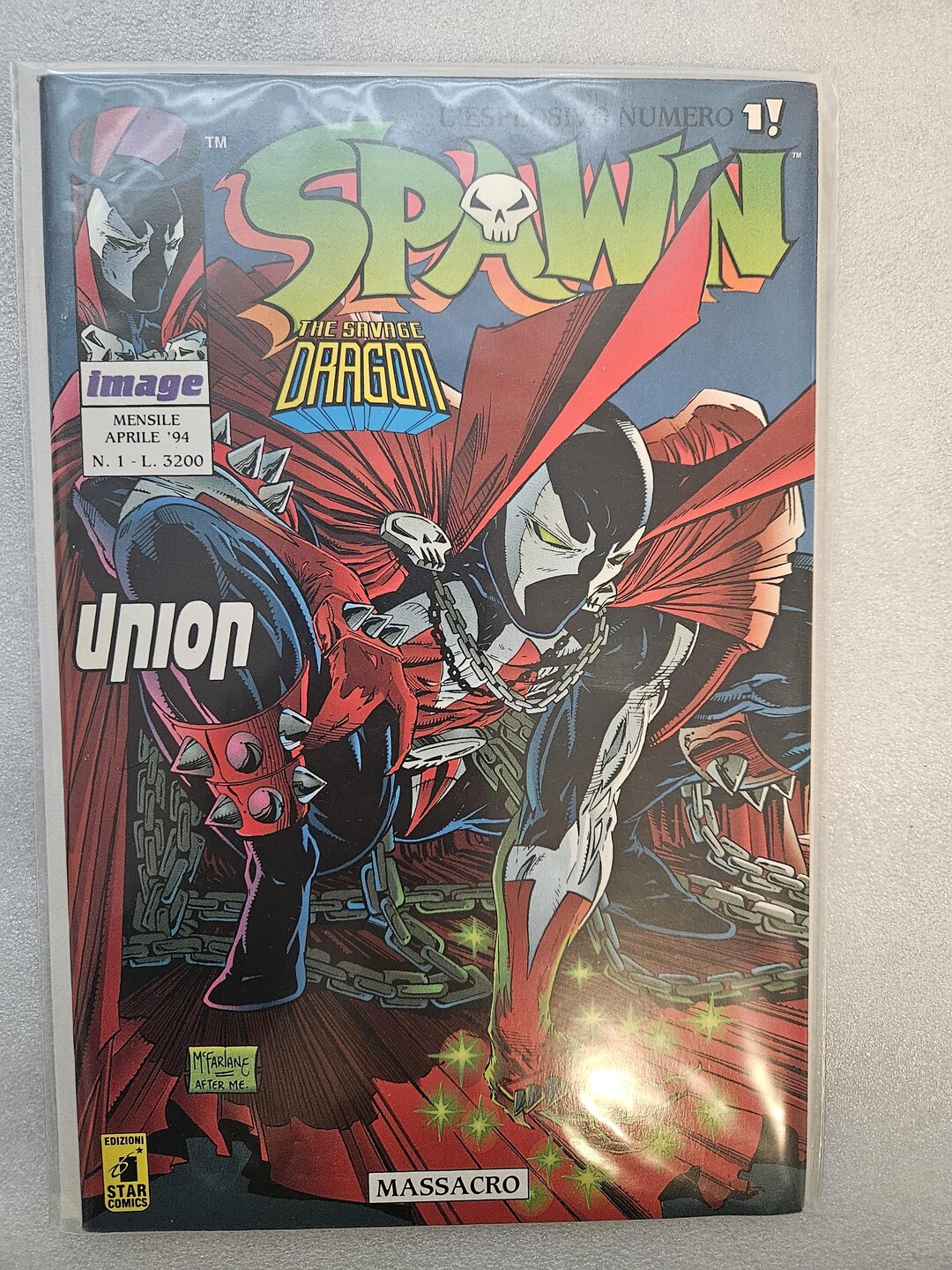 Spawn #1 Rare Italy Variant Comic High Grade - Etsy