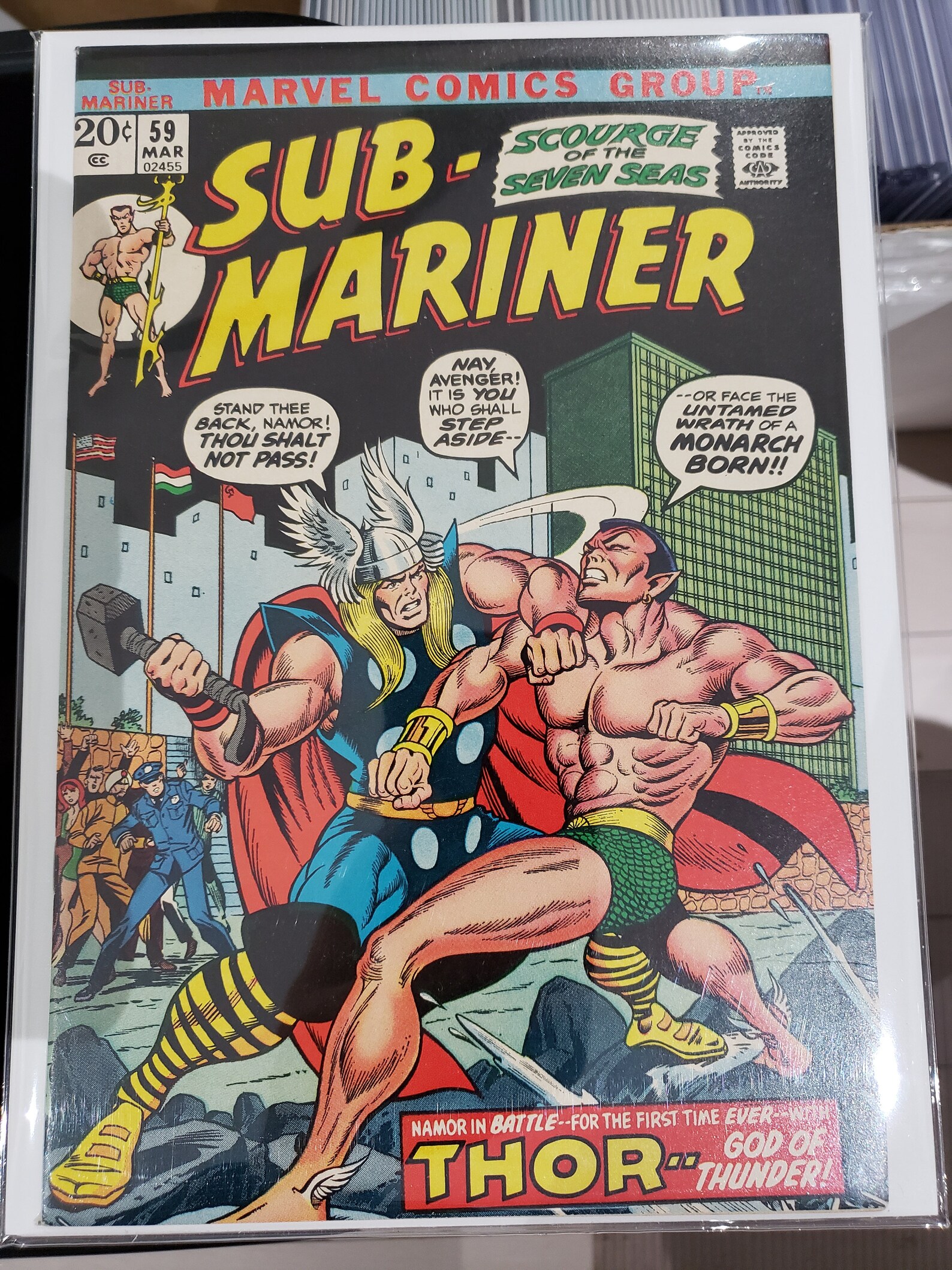 Sub-mariner #59 Classic Thor Battle Cover - Etsy