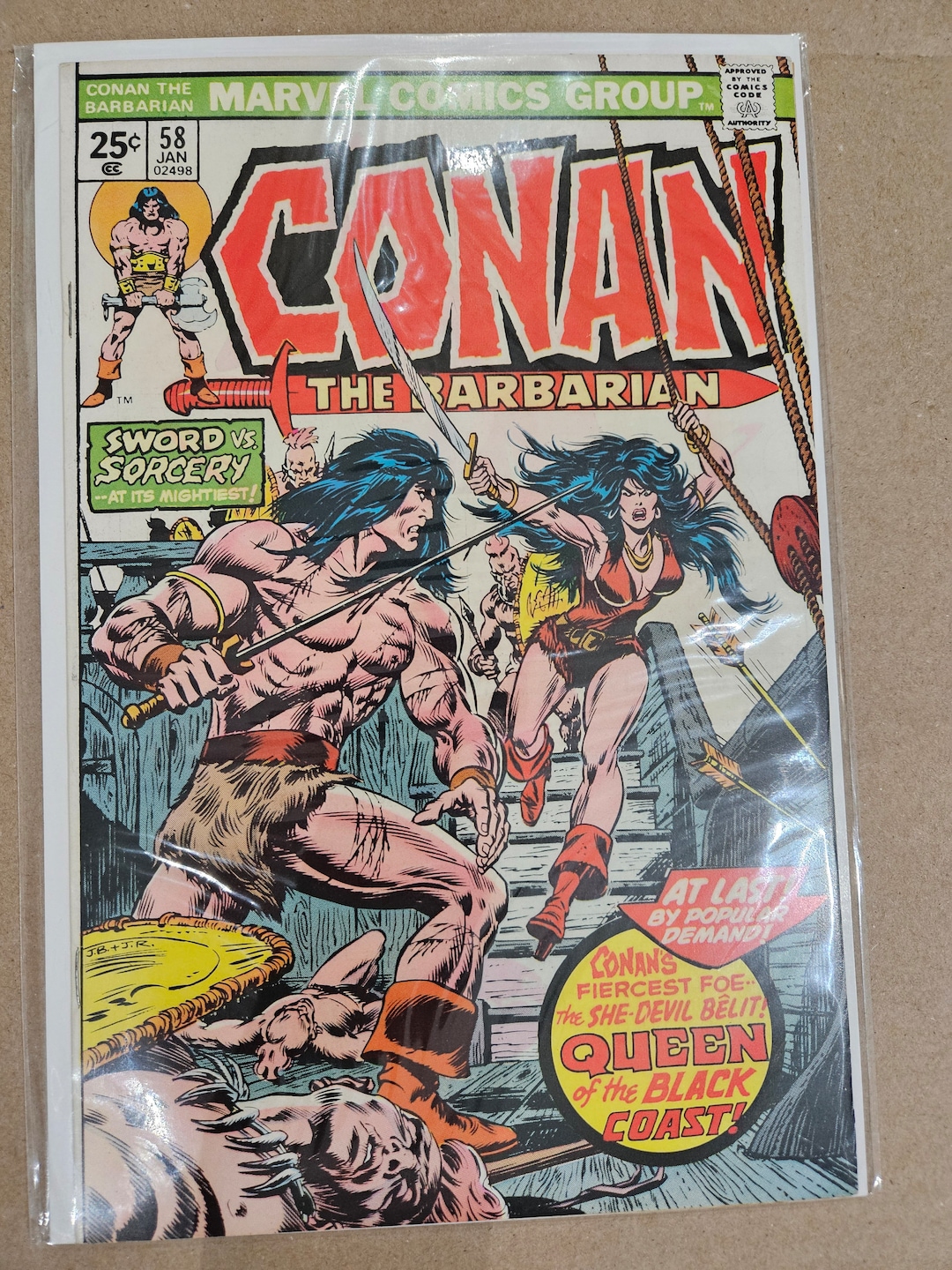 CONAN THE BARBARIAN #58 First Full App Belit Queen of the Black Coast ...