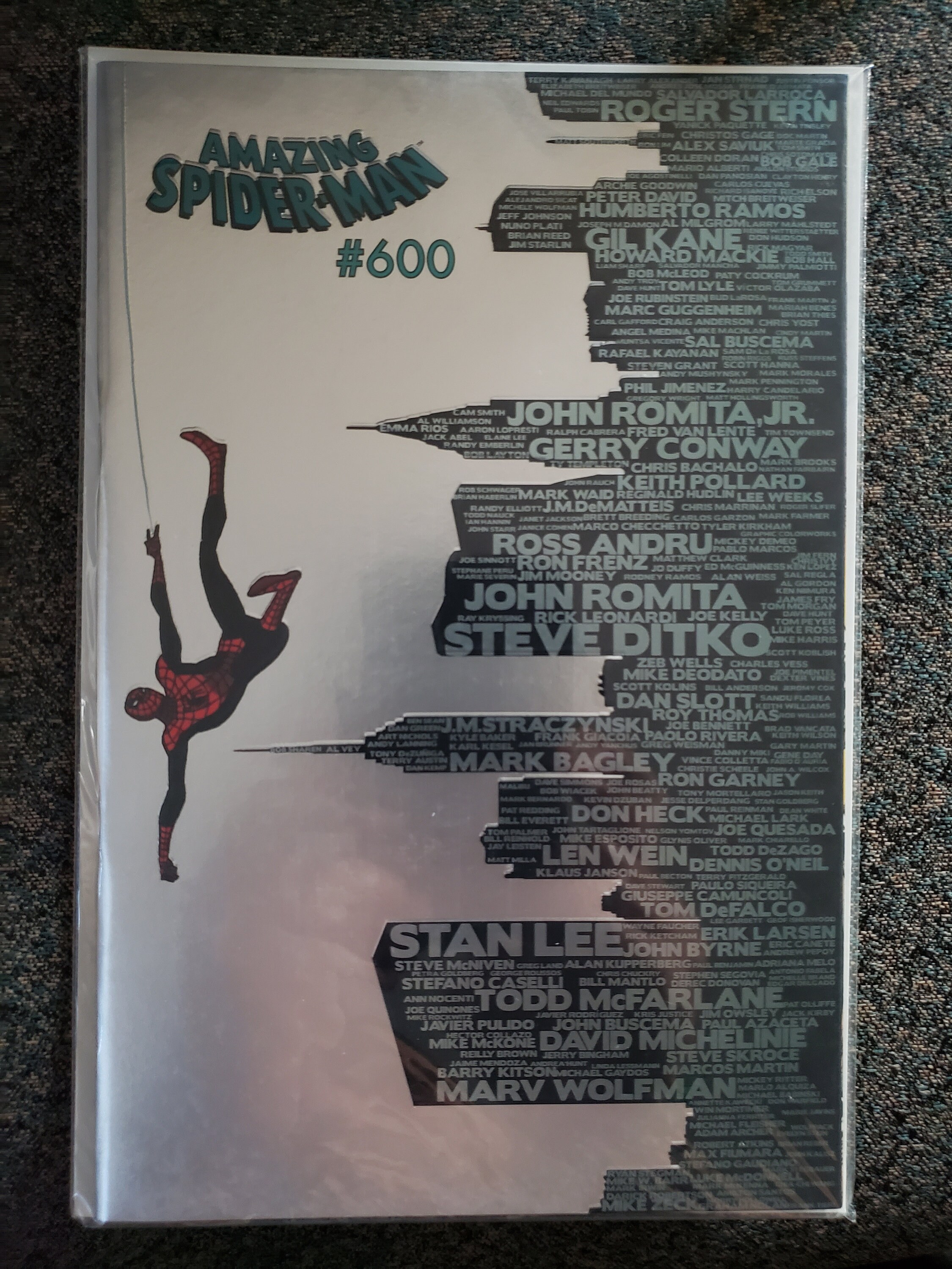Amazing Spider-man 600 RARE Platinum Foil EURO Variant N/MINT - Etsy
