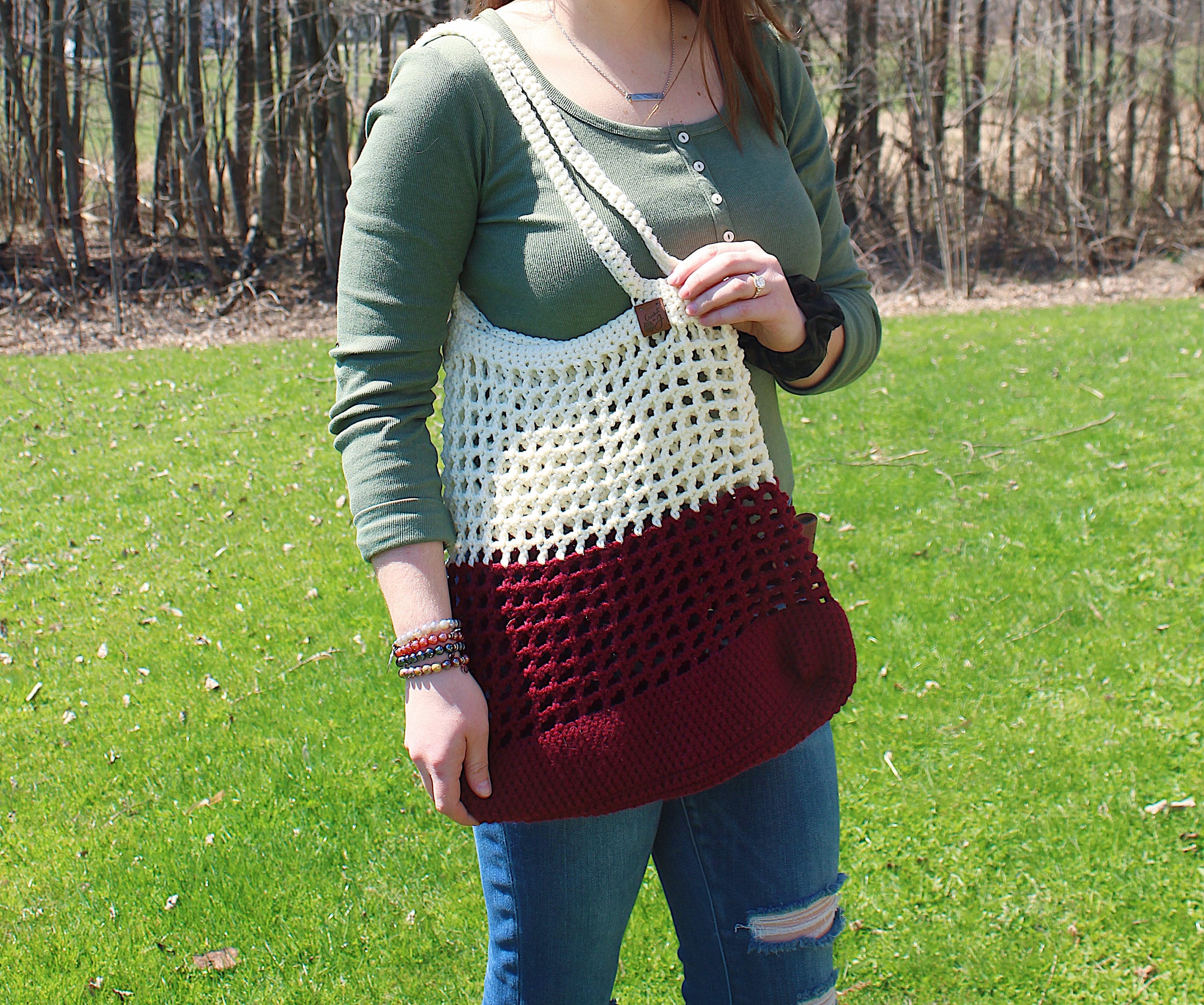 Handmade Crochet Market Tote Bag - Etsy