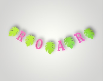 Roar Banner - Etsy