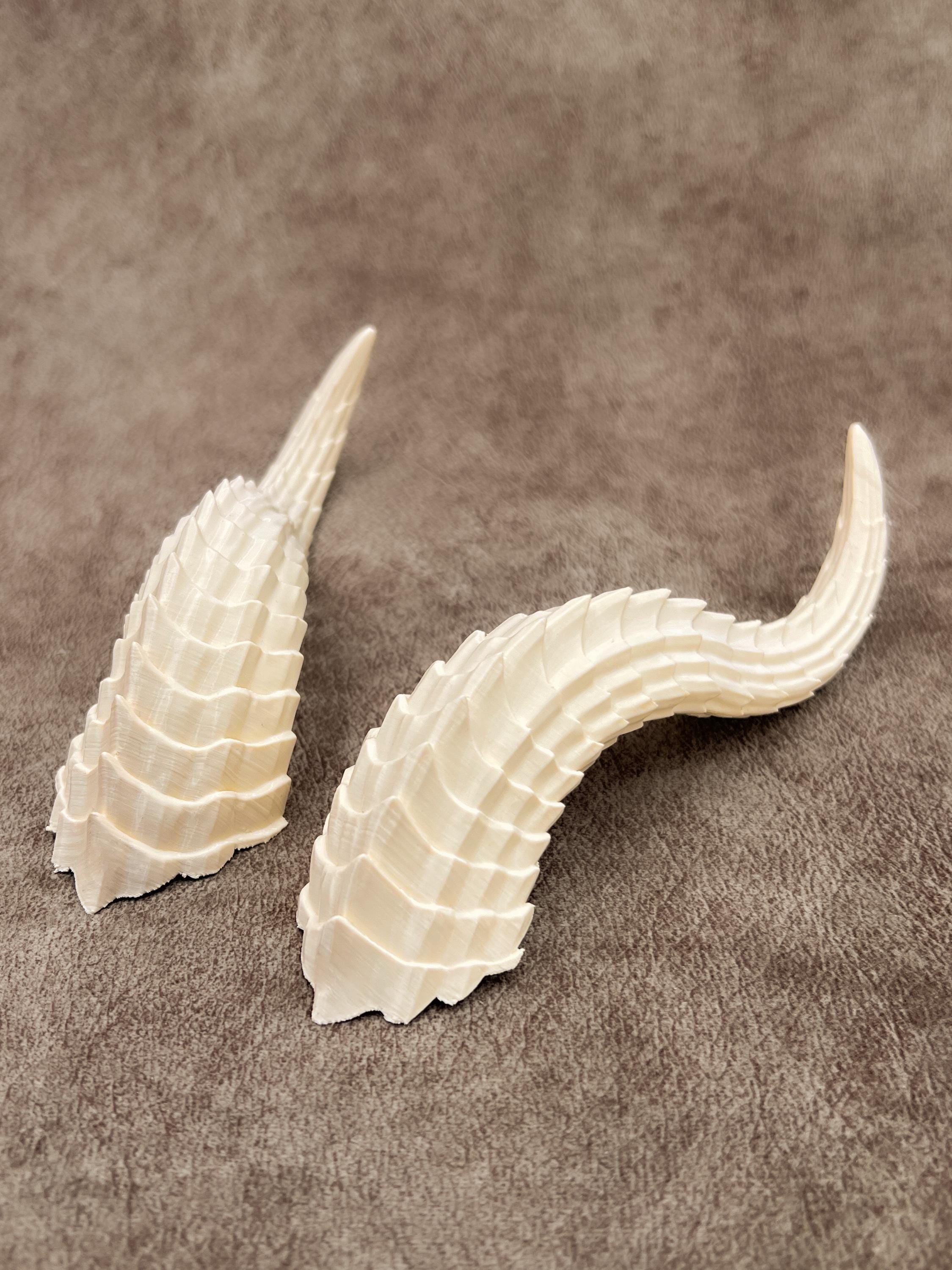 NEW Fantasy Wyvern Horns - 3D Printed Dragon Horns for LARP Cosplay ...