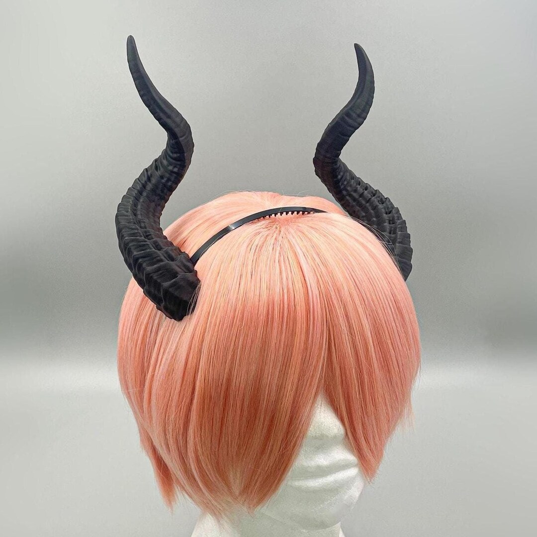 Succubus Spiral Horns - 3D Printed Cosplay Horns for LARP & Fantasy ...