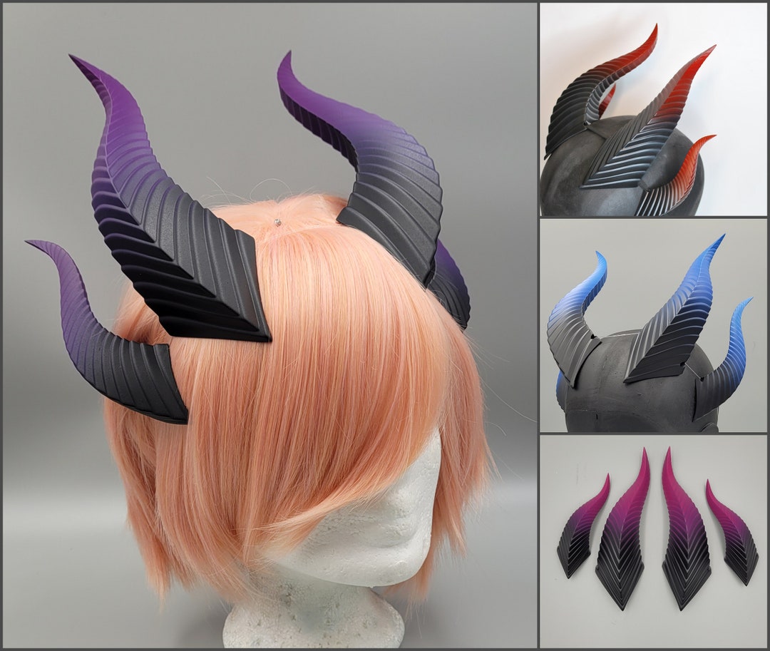 Maleficent Inspired Dragon Horns Headpiece VARIOUS COLORS - Etsy