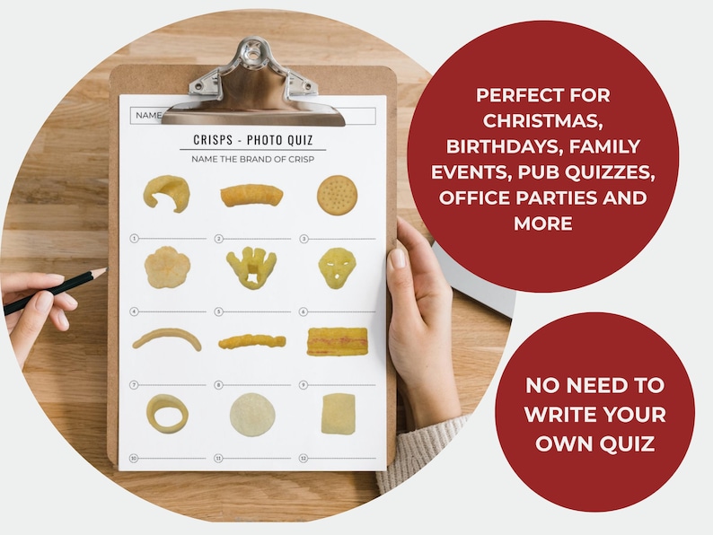 British Crisps Picture Quiz – Printable Trivia Game (instant Download ...