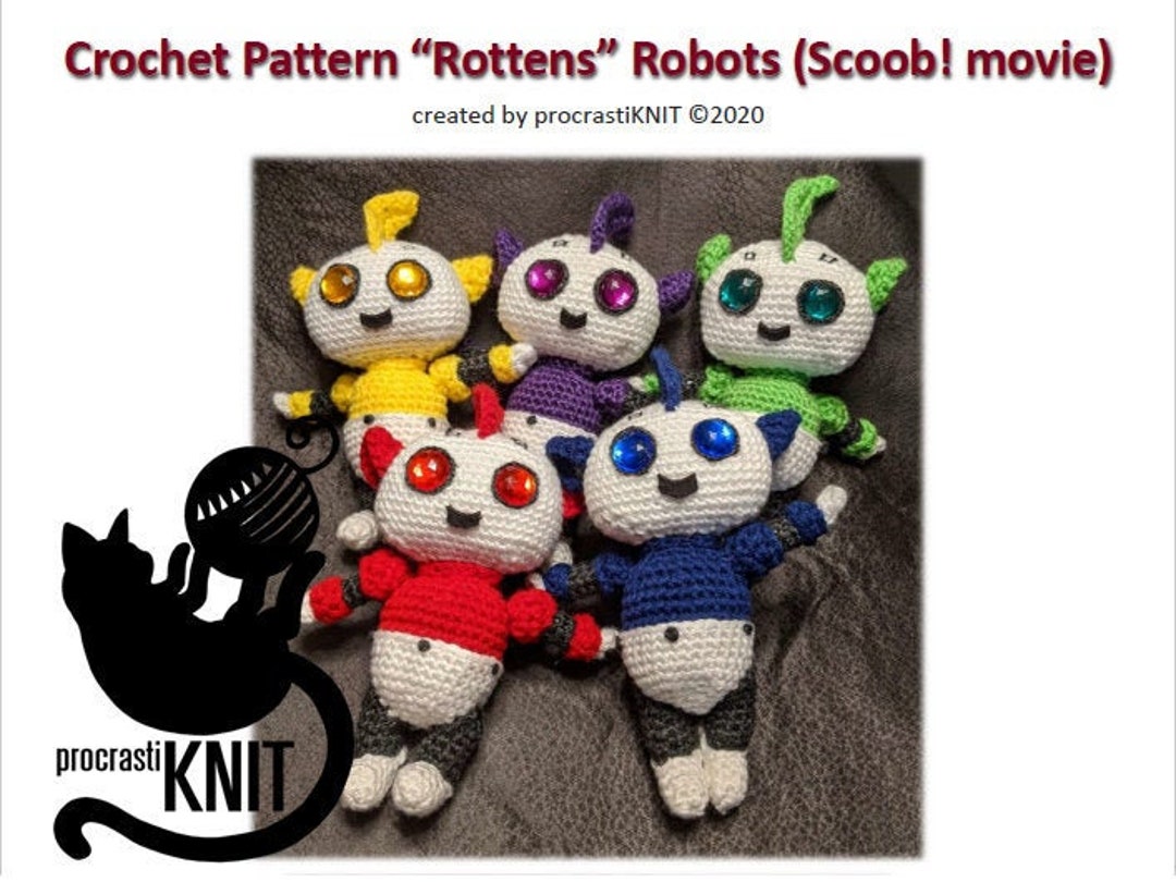 Crochet Pattern Rottens Robots (scoob! Movie) - PDF Crochet Pattern ...