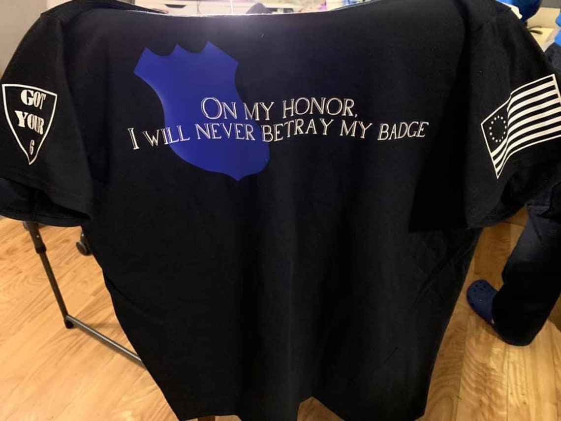 I'll Never Betray My Badge Custom T-shirt, Police T-shirt , Police ...