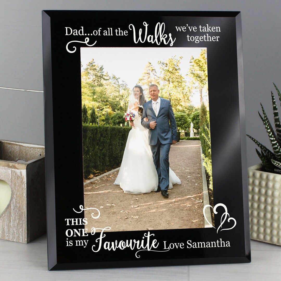 Personalized Father of the Bride Photo Frame, Wedding Gift (5x7) - Etsy