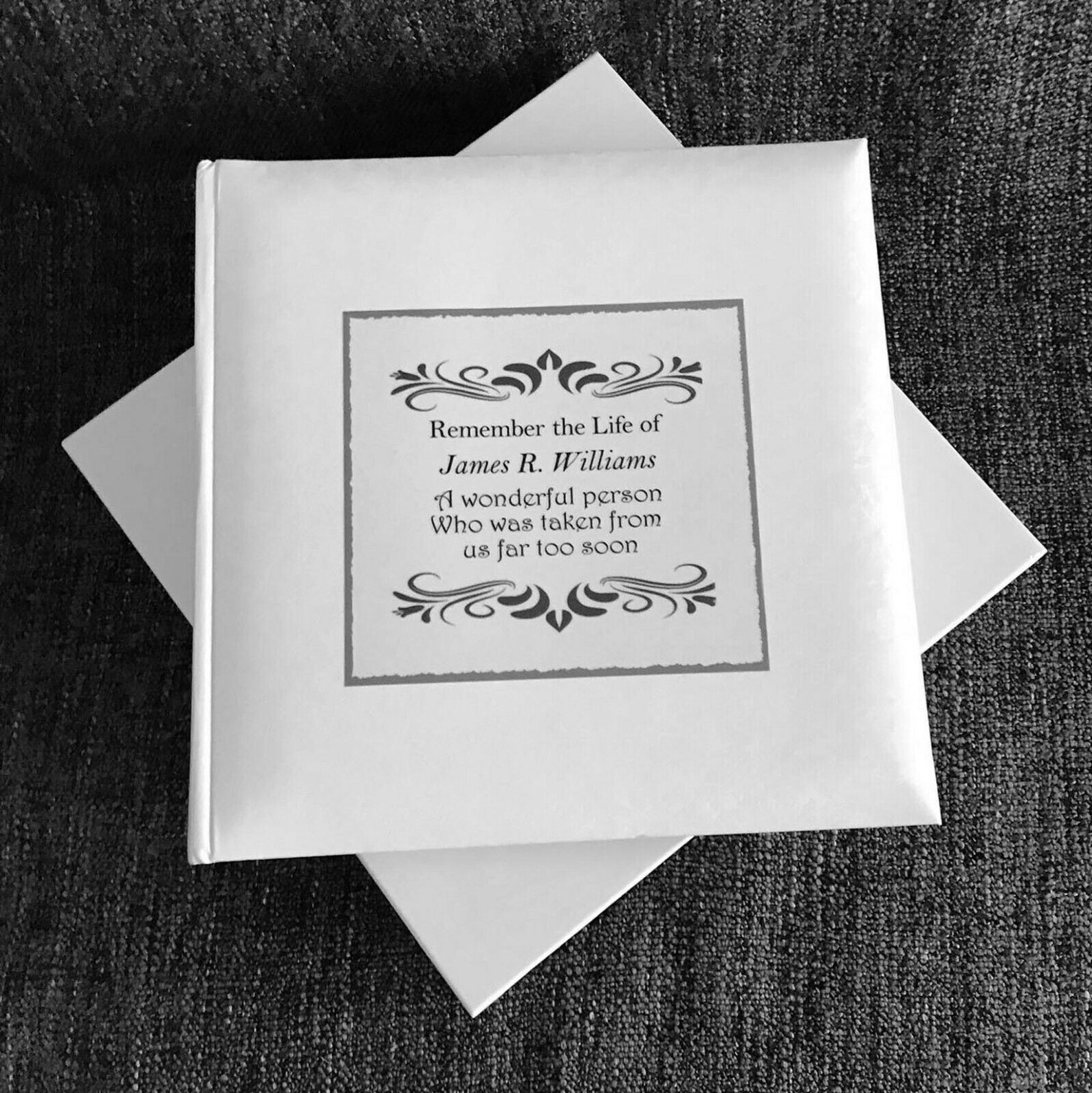 Boxed Condolence Memorial Book for Messages and Photos. - Etsy UK