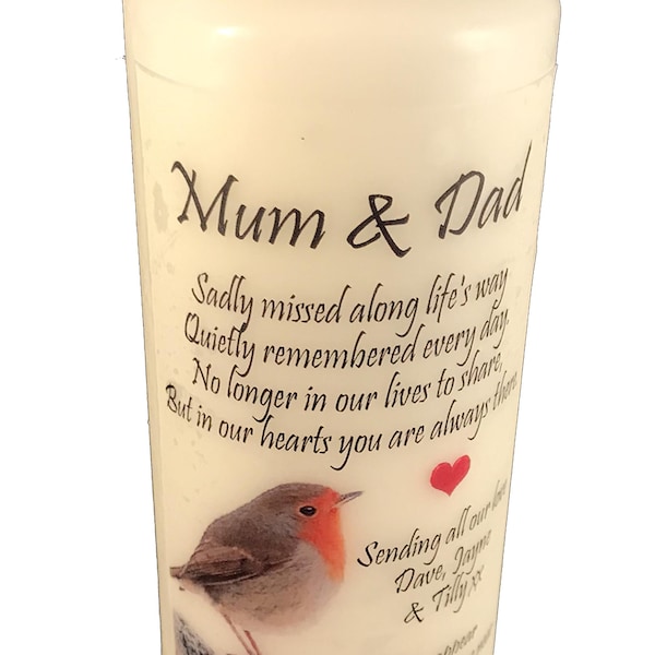 Memorial Candle - Etsy