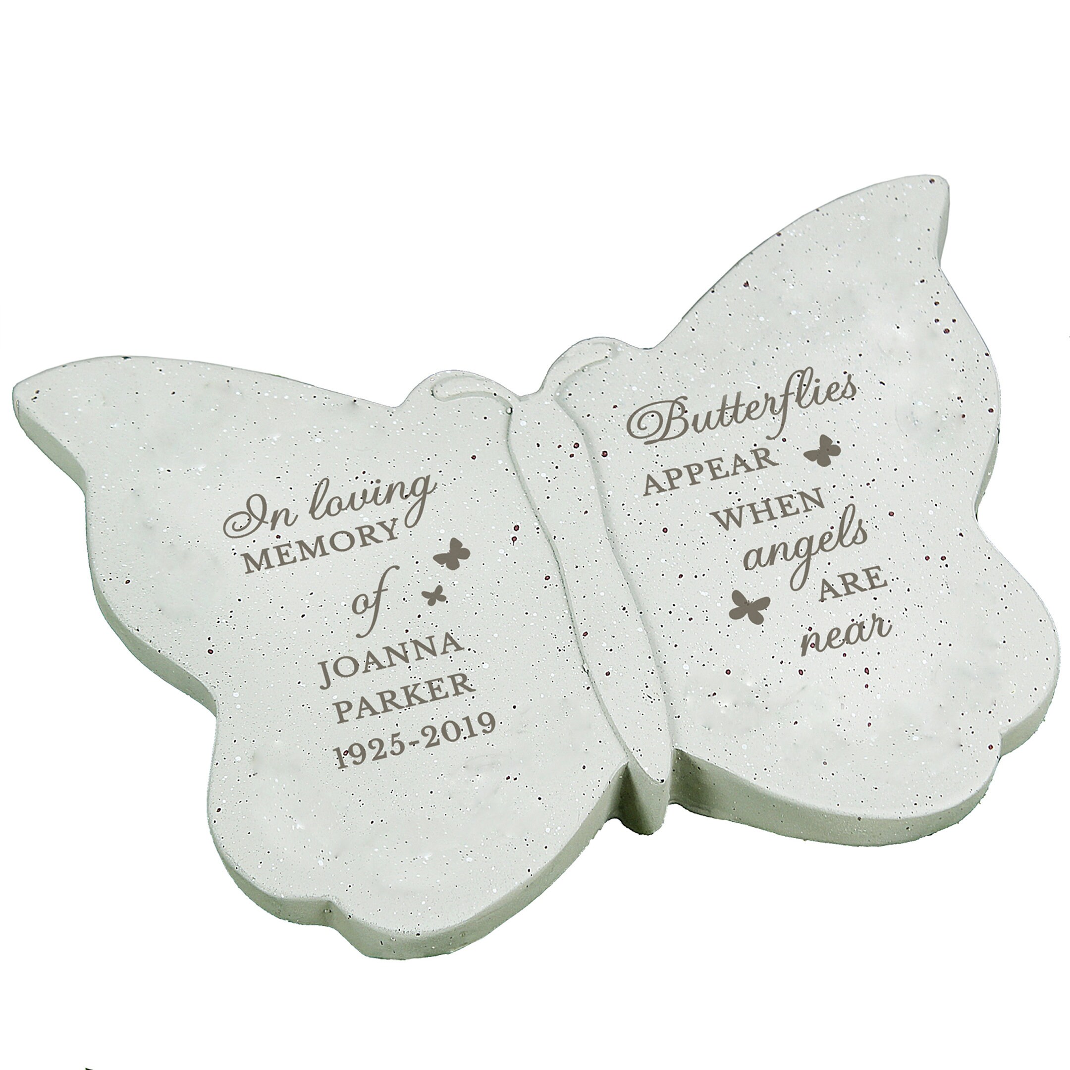 Butterfly Memorial Keepsake or Grave Ornament Personalised With Name ...