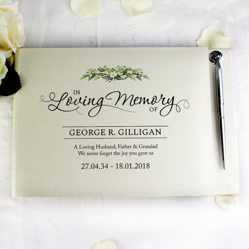 Condolence Book - Etsy