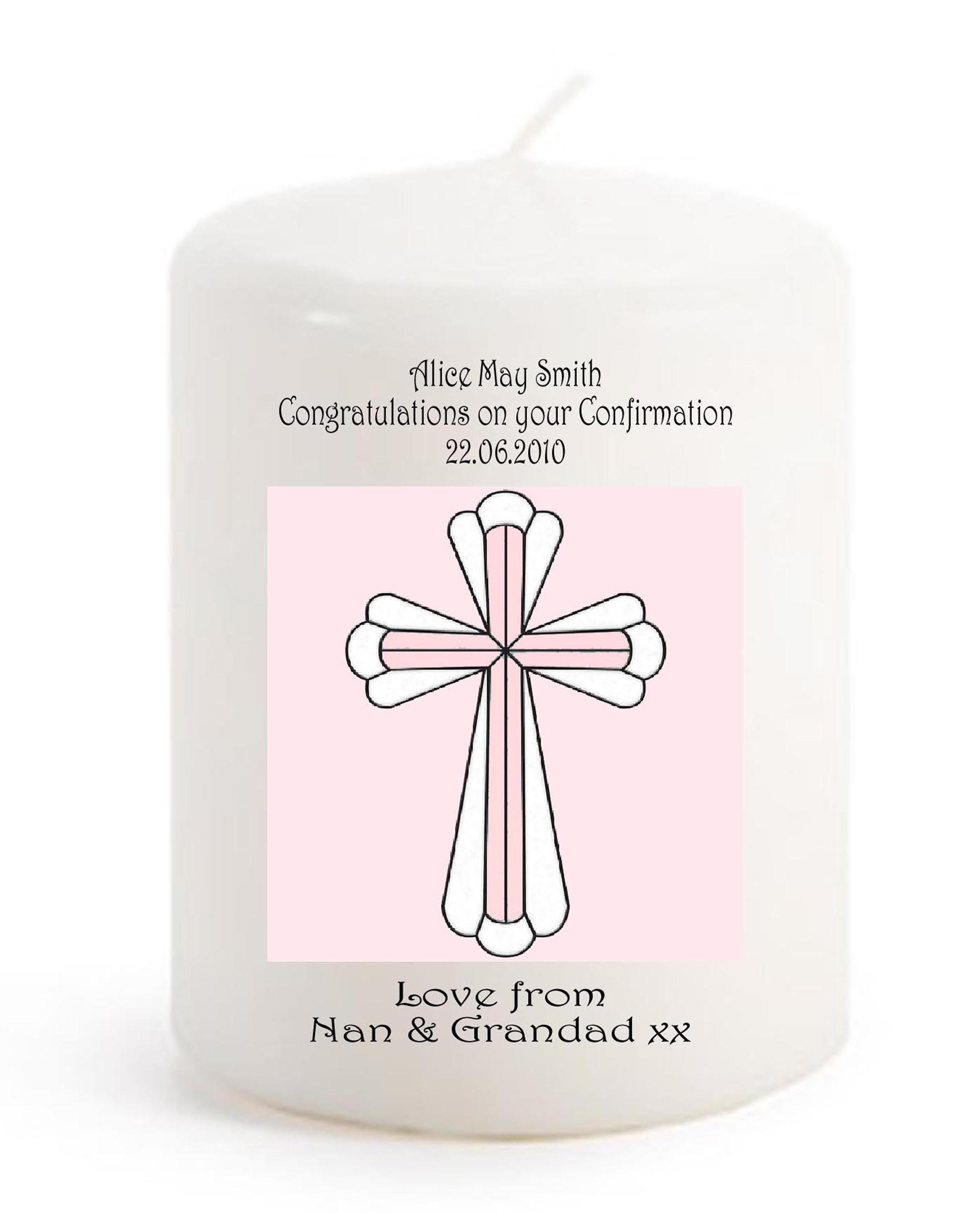 Pink Confirmation Cross