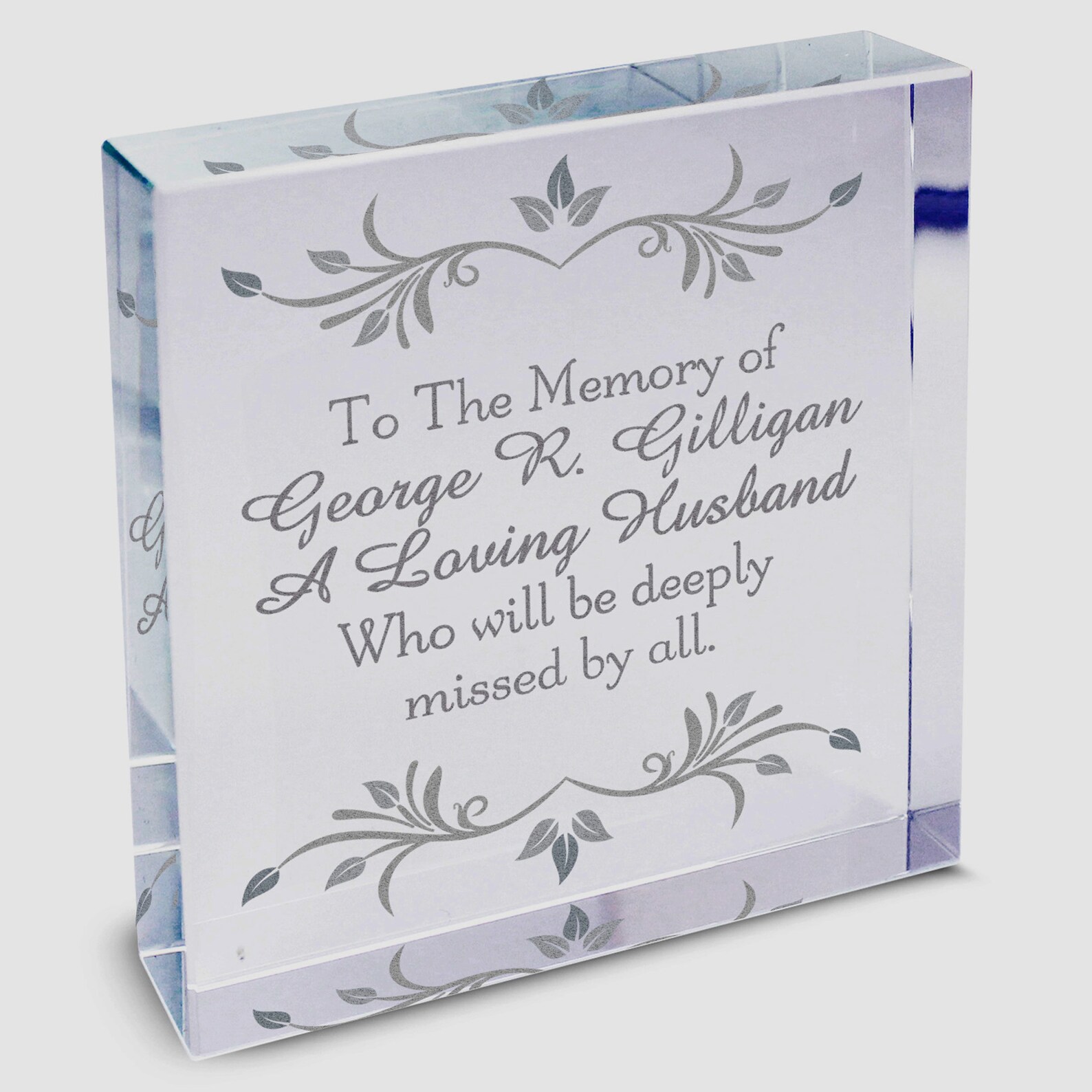 Glass Memorial Keepsake or Ornament Personalised Paperweight - Etsy UK