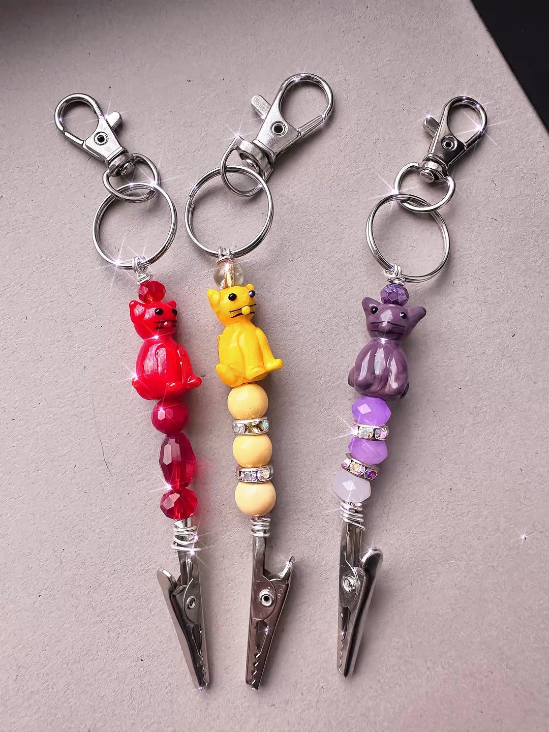 Beaded Cat ATM Card Clip • Long Nail Helper Tool - Etsy